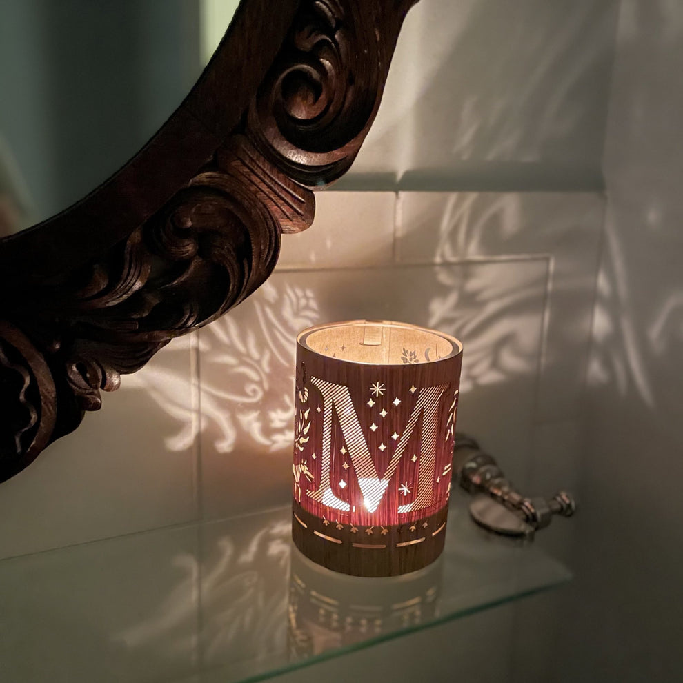 M - Monogram Letter M Candle Lantern – lanterncozies